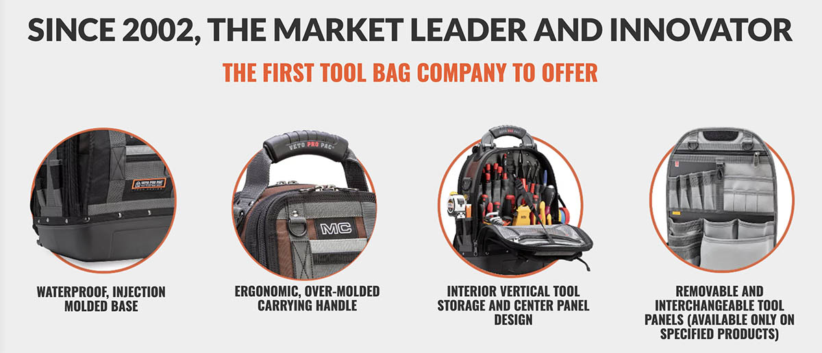 Veto Pro Pac Tool Bag - Tool Bag Veto Pro Pac | D&M Tools