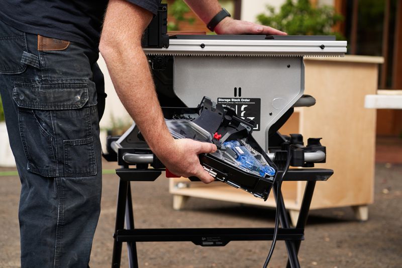 SawStop Compact Table Saw - Stops on contact with skin, at D&M Tools