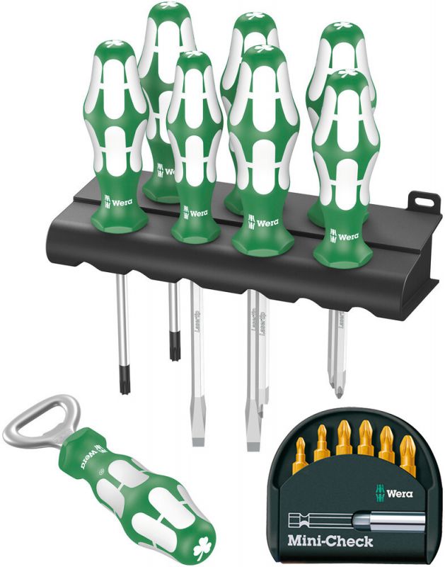 Wera Limited Edition 8 Piece Kraftform Screwdriver Set Sports Edition ...