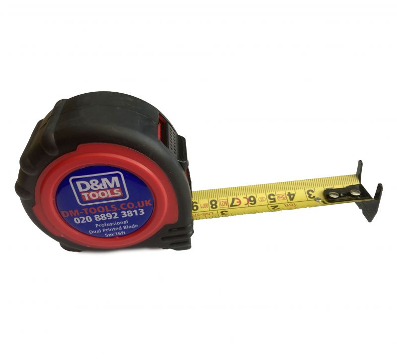 D&M Branded 5M/16FT 25mm Tape - Dual Printed Blade, at D&M Tools