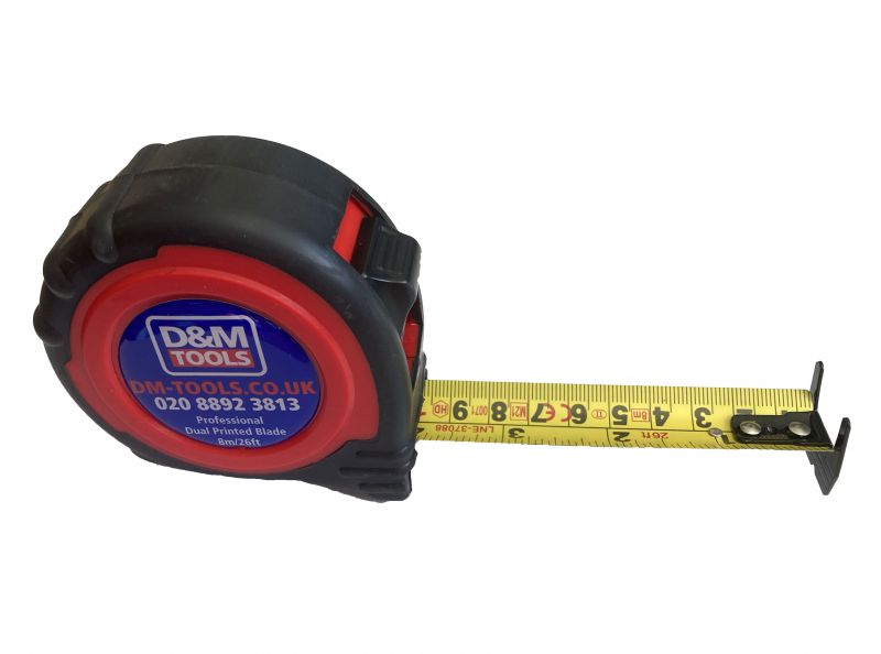 D&M Branded 8M/26FT 25mm Tape - Dual Reading Dual Printed Blade, at D&M ...
