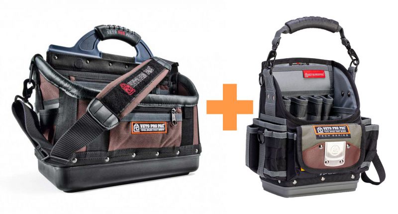 Veto Pro Pac Open Top Tool Bag OT - XL + TP6B Compact Tool Pouch Worth ...