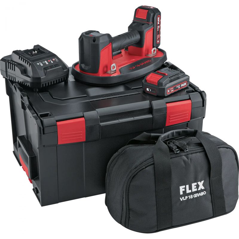 FLEX VLP 18.0/2.5 Set 18V Cordless vacuum lifter Grabo with 12/18 V ...