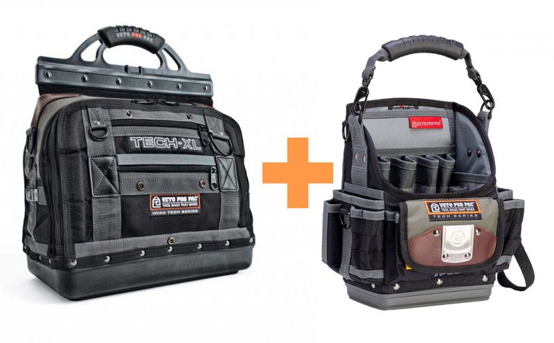 Veto Pro Pac Tech Series - TECH-XL + TP6B Compact Tool Pouch Worth £124 ...