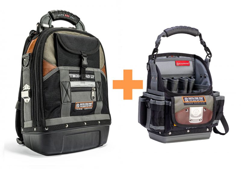 Veto Pro Pac Tech-Pac Laptop Backpack + TP6B Compact Tool Pouch Worth £ ...