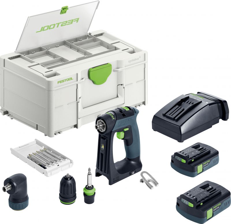 Festool 576886 18V Cordless drill CXS 18 C 3,0-Set, at D&M Tools